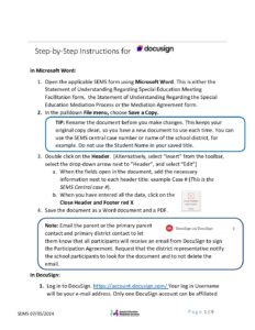 5. Step by Step to Send DocuSign Instruction | Special Education ...